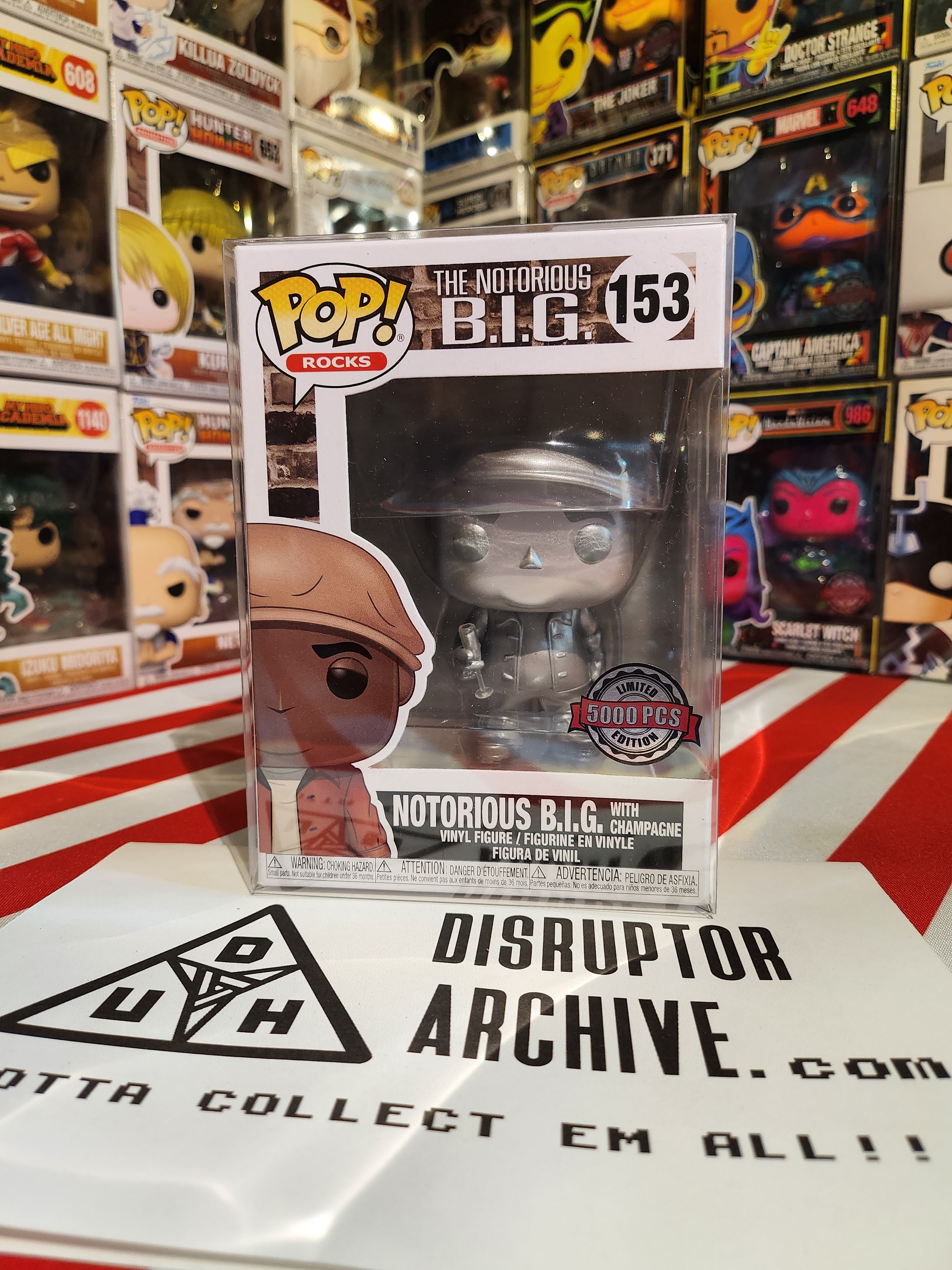 Funko Notorious B.I.G with Champagne Limited Edition #153 – Disruptor ...
